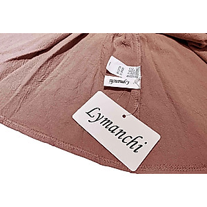 lymanchi Toddler Baby Girl Ruffle Dresses Sleeveless Cotton Linen Casual Playwear 818 Dark Pink 130