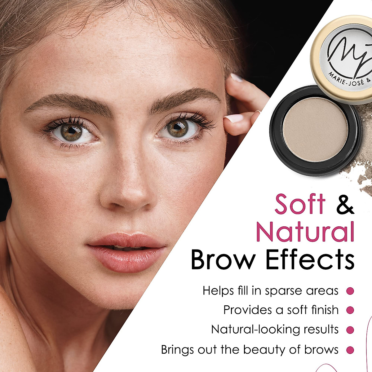 Marie-José & Co Blond Eyebrow Powder with a Soft Finish for Naturally Looking Brows all Day