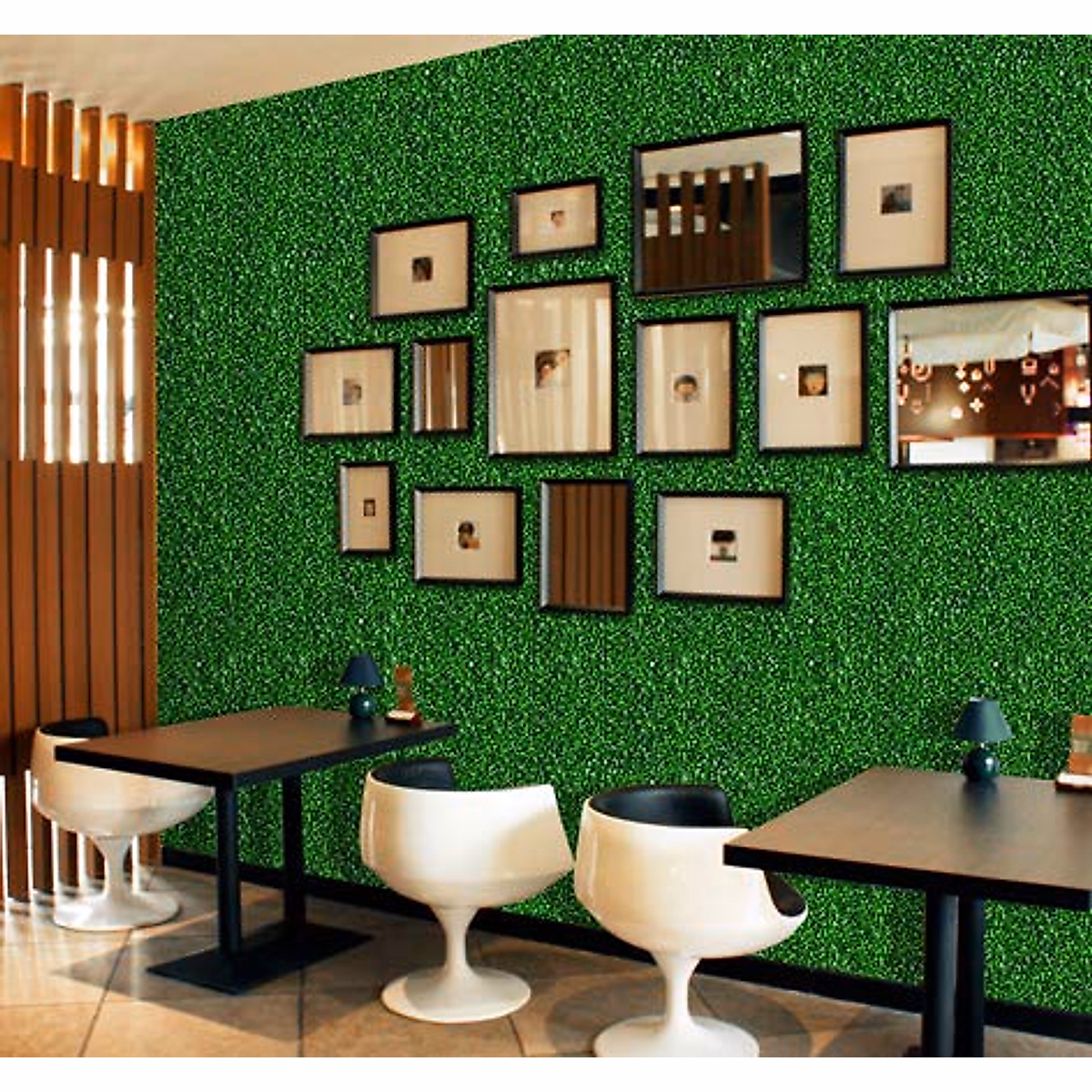 Artificial Hedges Panels,Artificial Boxwood Hedge Mat, Boxwood Greenery Ivy Privacy Fence Screening, Home Garden Outdoor Wall Decoration, 20"x20" per pc (12 pcs Pack) (boxwood green)