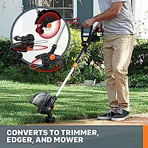 Worx GT Revolution 20V 12" String Trimmer Grass Trimmer/Edger/Mini-Mower, WG170.2