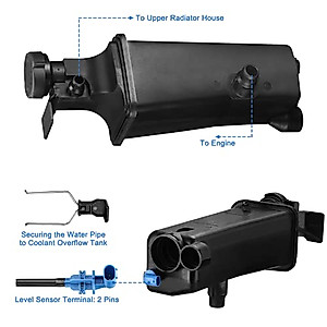 BDFHYK Coolant Recovery Kits Reservoir Tank with Sensor/Cap,Replacement for BMW E46 320i 323i 323Ci 325i 325Ci 325xi 328i 328Ci 330i 330Ci 330xi 1999 2000 2001 2002 2003 2004 2005 2006
