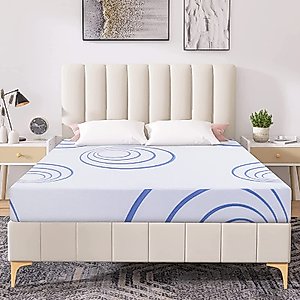 DUNTRKDU Queen Size Mattress, 8 inch Gel Bamboo Charcoal Memory Foam Mattress in A Box, Breathable Medium Mattress Supportive & Pressure Relief, CertiPUR-US Certified, Medium Firm Feel (8Queen)