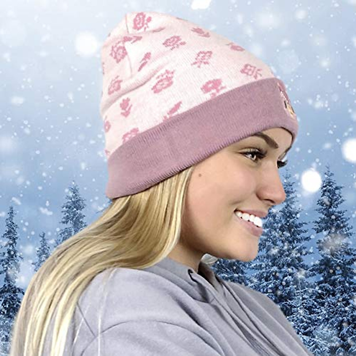 Controller Gear Authentic and Officially Licensed Animal Crossing: New Horizons - Celeste Floral Knit Beanie Foldover and Tom Nook Beanie [2 Pack] - Not Machine Specific