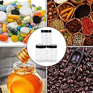 testyu 10 PCS Plastic Jars with Lids, 10 OZ Wide Mouth Jars with Airtight Lids, Clear Empty Slime Containers with Lids, Multipurpose Storage Jars for Home Kitchen Food Arts Crafts Cosmetic Sample