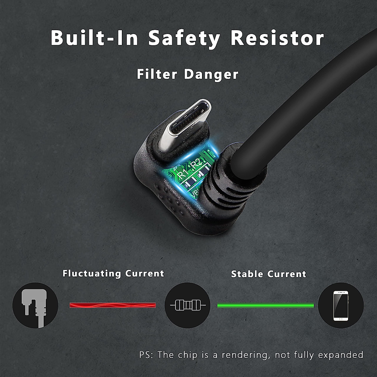 GELRHONR Micro USB Cable U Shape,180 Degree Angle USB 5 Pin Nylon Braided Fast Data Sync Charging Cord USB A to USB B Fast Charger Wire for Most Micro USB Devices - Black 4.9Ft/1.5M