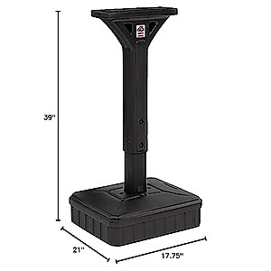 American Home Dig-Free Universal Mailbox Post for Standard Mailboxes - No Digging Needed Mailbox Post - Black