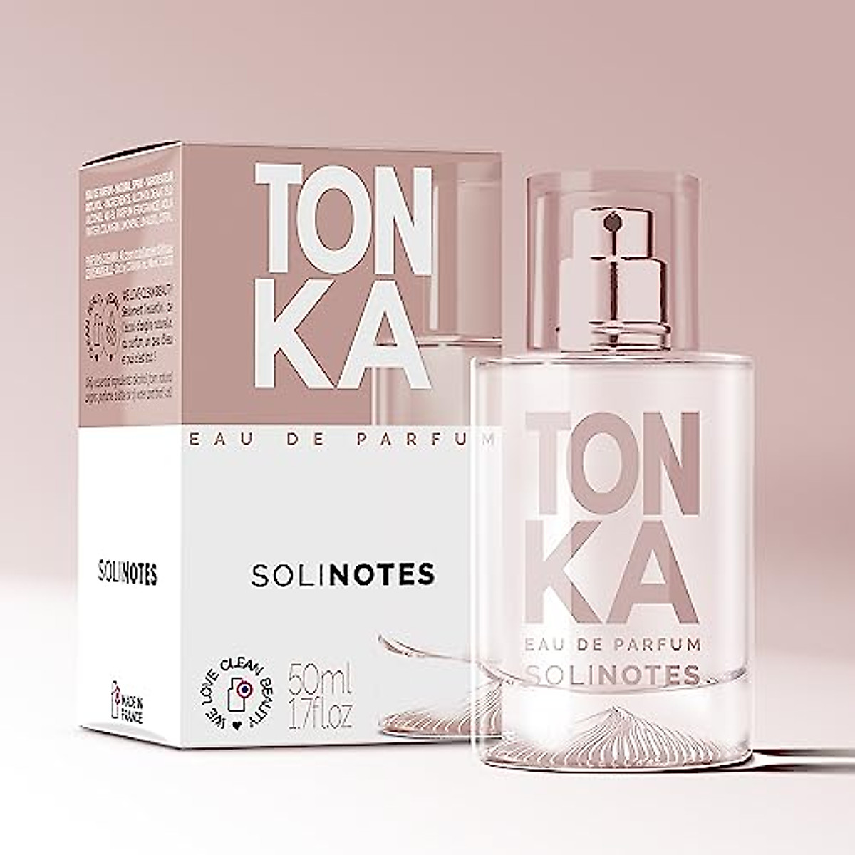 SOLINOTES Tonka Perfume for Women - Eau De Parfum | Delicate Floral and Soothing Scent - Made in France - Vegan - 1.7 fl.oz