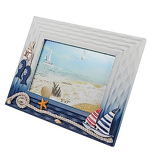 Abaodam Vintage Home Decor 1Pc mediterranean photo frame office desk decorations rustic decor rustic frames vintage picture frame ornament display stand wooden solid wood Gift