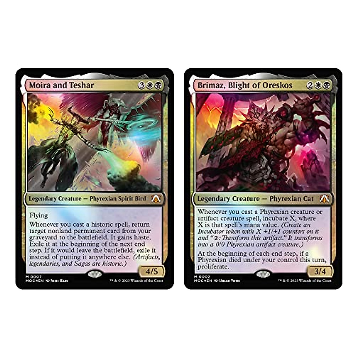 Magic The Gathering March of the Machine Commander Deck - Growing Threat (100-Card Deck, 10 Planechase cards, Collector Booster Sample Pack + Accessories)