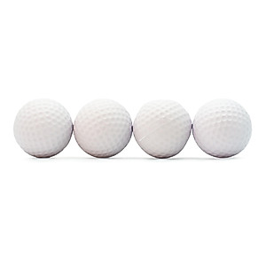 Short Flight Foam Practice Golf Balls - 4 Pack - Safe for Indoor Use