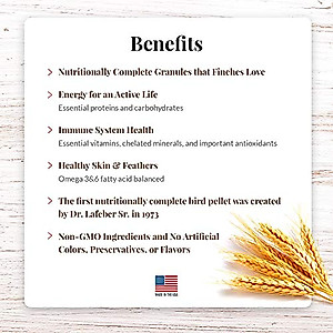 LAFEBER'S Finch Premium Daily Diet (Classic, 1 lb)