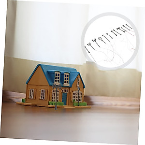 DOITOOL 12pcs Model Street Lights Miniature Pe Material Landscape Street Lamps for Decor and Mini Garden Random Style