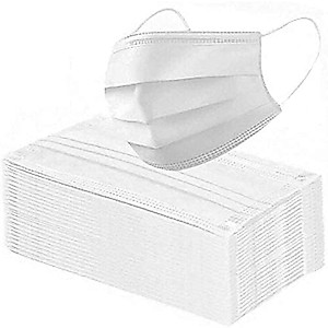 Pack of 50 Disposable Face Mask, August Moon Pack of 3ply Disposable Face Mask (Pack of 50 Masks)