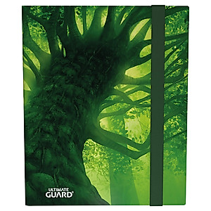 Ultimate Guard Flexxfolio Lands Edition | 9 Pocket Trading Card Album Folder, 360 Side-Loading Pockets for Card Collection Binder, Forest Cover Storage Book designed for Double-Sleeved Cards