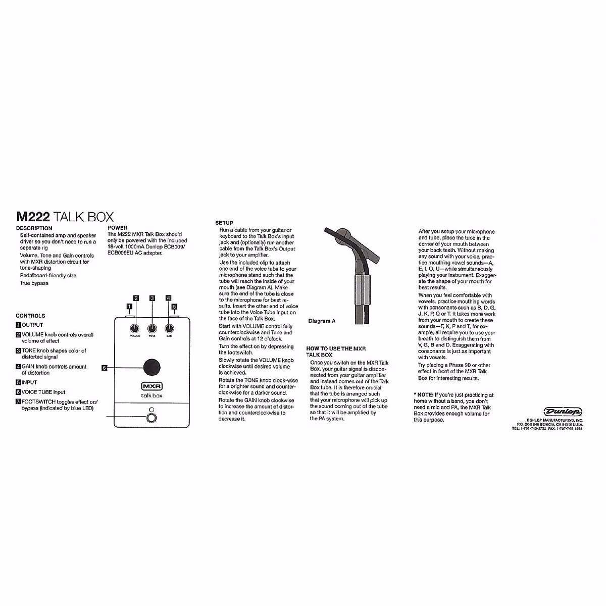 Jim Dunlop ECB304 MXR® Talk Box Microphone Stand Clip