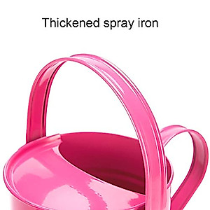 Firlar Traditional Metal Watering Can, 1.5L Small Steel Plant Watering Can with Long Spout, Garden Garden Water Pot with Sprinkler Head Easy Pour Pot for Bonsai Indoors and Outdoors, Blue