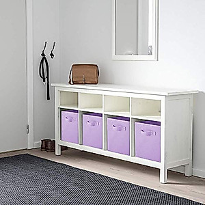 ShellKingdom Storage Bins, Foldable Fabric Storage Cubes And Cloth Storage Organizer Drawer For Closet And Toys Storage,2 Pack（Lavender）