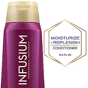 Infusium Repair & Replenish Nourishing Conditioner, with Keratin & Argan Oil, for All Hair Types, 13.5 fl oz