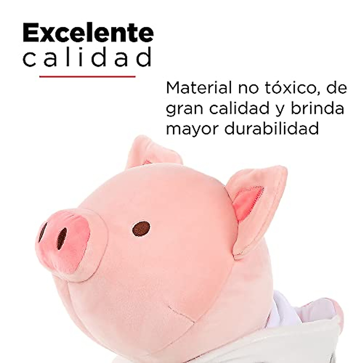 MINISO 12'' Sitting Piglet Stuffed Animals Kawaii Plush, Pig Cute Soft Plushies Body Pillow, Piglet Plush Throw Pillow Doll Plush Toys Gift for Valentine's Day Christmas(Cow Hoodie)