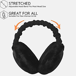 Premium Earmuffs for Women Winter Foldable & Adjustable Ear Warmers Thermal Ear Covers