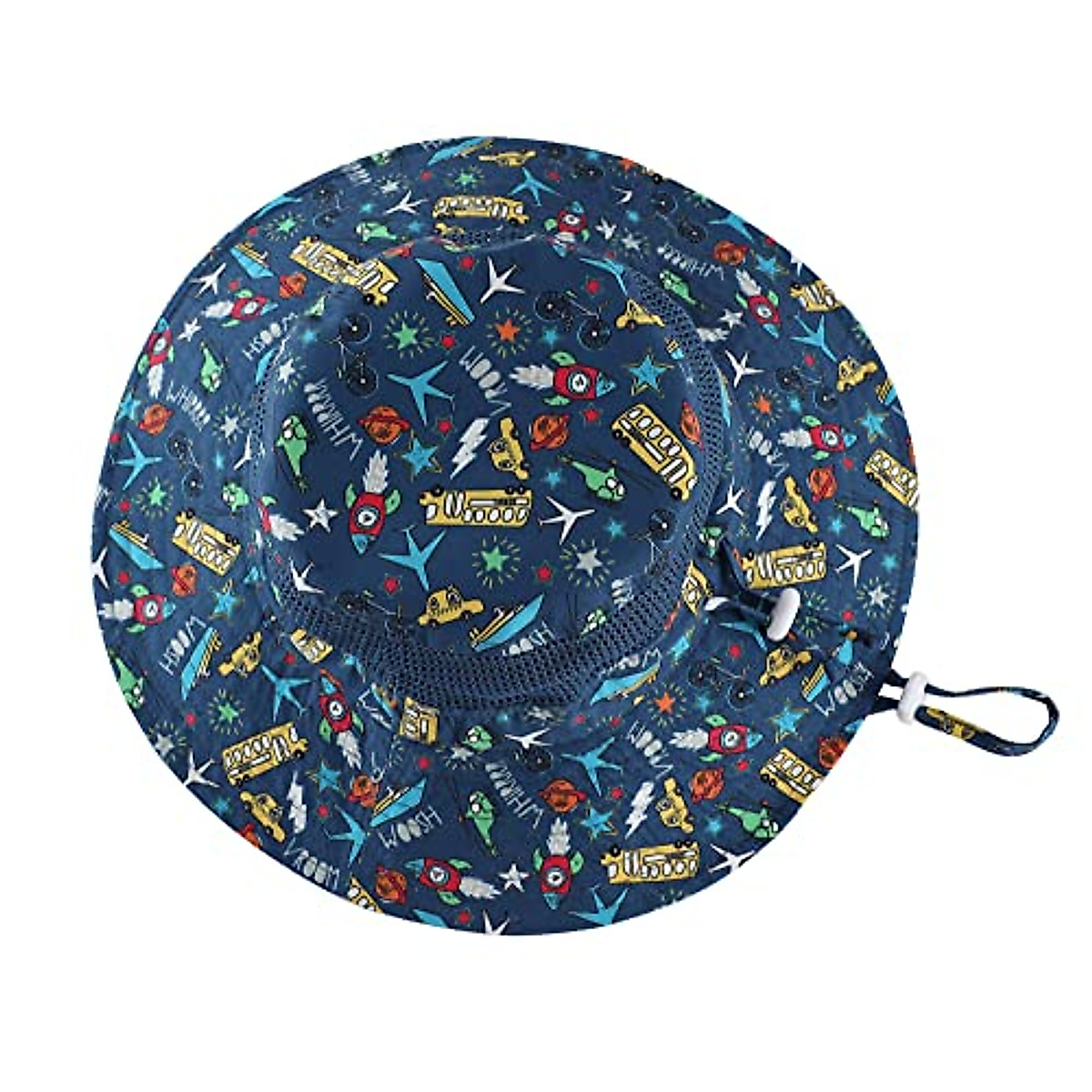 Home Prefer Kids Safari Hat Wide Brim Boys Sun Protection Hat UPF50+ Fishing Hat Toddler Bucket Hat Bus 4-8 Years