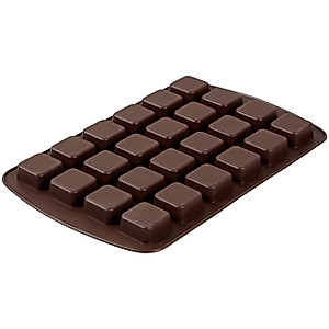 Wilton Bite-Size Brownie Squares Silicone Mold, 24-Cavity