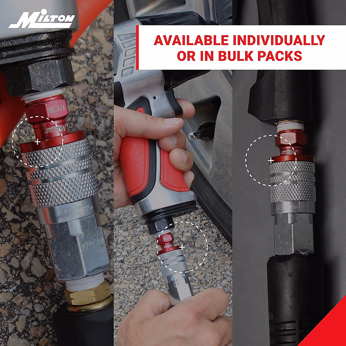 Milton S-314VKIT Kit, 14pc Hi-Flo V style 1/4", Purple