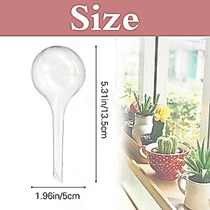 Zddaoole 20 Pcs Clear Plant Watering Globes,Automatic Plant Watering Bulbs,Self Watering Planter Insert,Garden Water Device Plastic Watering Bulbs for Plant Indoor Outdoor