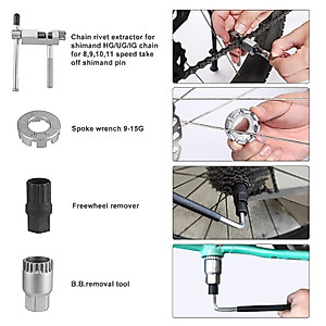 Swiss+Tech 30 Piece Bike Repair Tool Kit, Bicycle Maintenance Tool Set with Storage Case, Bike Accessories for Mountain/Road/Park Bike