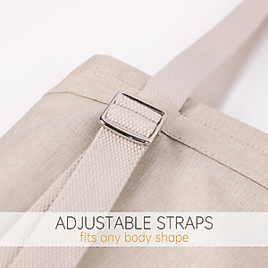 FNOLIA Laptop Tote, 2-in-1 Tote Backpack, Convertible Water-resistant Bag for Office, College, Travel, fit for 14 inches laptop, Gift for co-workers, teachers Beige