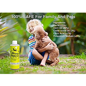 Mama Nature's Mosquito Juice - Outdoor Mosquito Repellent - Mosquito Control Treatment Spray For Yard - Natural Non Toxic Spray For Backyard, Patio, Plants, Garden - Garlic Repellent, Mosquitos, Ticks