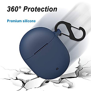 Aotao Silicone Case for Google Pixel Buds 2,Soft and Flexible,Scratch/Shock Resistant Silicone Cover for Google Pixel Buds 2 Headphones (Google Pixel Buds 2, Navy Blue)