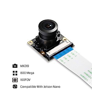 SainSmart IMX219 Camera Module for NVIDIA Jetson Nano Board & Raspberry PI CM3 8MP Sensor 160 Degree FoV,RoHS Certified