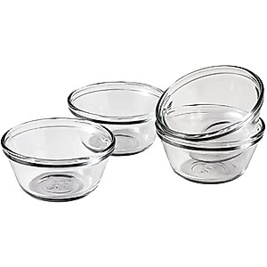 Anchor Hocking 6-Ounce Glass Custard Cups, Set of 4