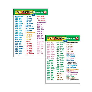 Super Duper Publications | First 100 Sight Words Plus Sentence Building Fun Deck Flash Cards | Educational Learning Resource for Children