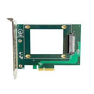 DiLiVing PCIe to NVMe U.2 Adapter, PCIe 4X to SFF-8639 Interface for 2.5" NVMe SSD(PEX4SFF8639)