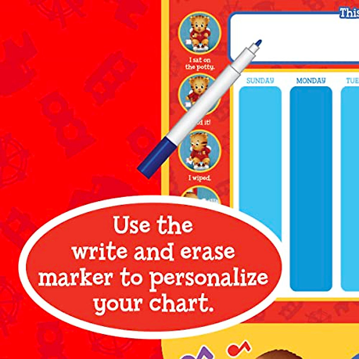 Daniel Tiger Potty Training Reward Chart, Potty Time With Daniel! Workbook Includes Stories, Activities, Stickers, and Sound Button! (Daniel Tiger's Neighborhood)