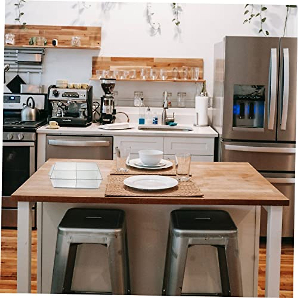 FELTECHELECTR Food Storage Containers Fridge Compartment Stacking Storage Box for Efficient and Neat Organization