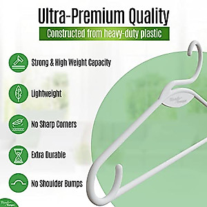 40 Plastic Hangers That Automatically Show They are Ready to Use, Extra Closet Space, Don't Stretch Shirt Collars
