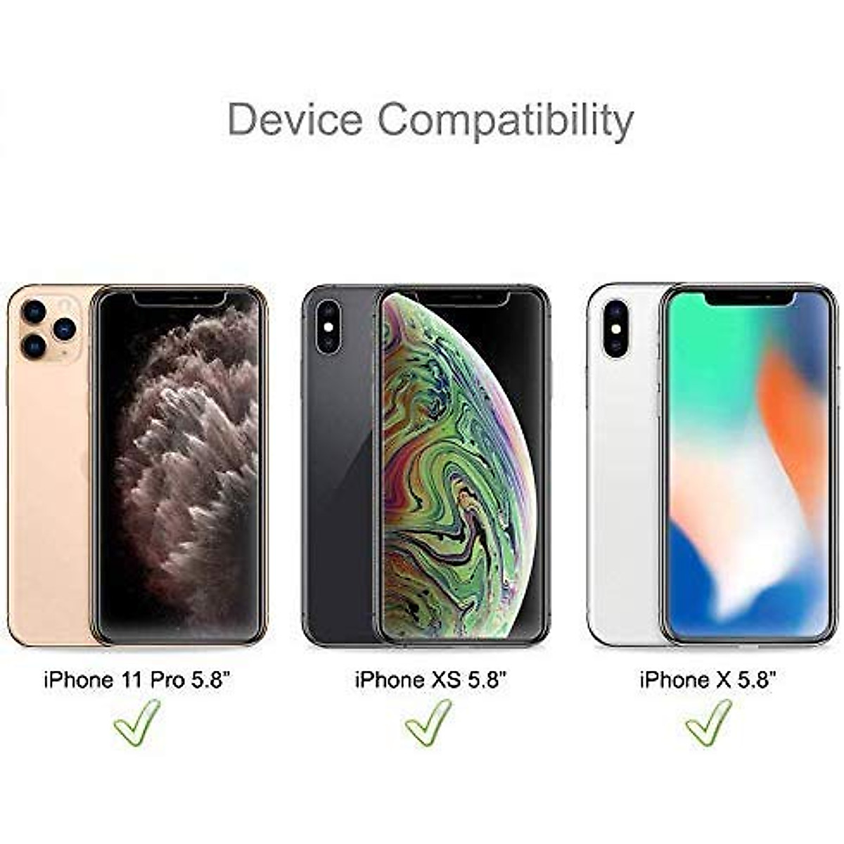 (2 Pack) Supershieldz Anti-Glare (Matte) Screen Protector Designed for iPhone 11 Pro, iPhone Xs and iPhone X (5.8 inch) [Tempered Glass] Anti Fingerprint, Anti Scratch, Bubble Free