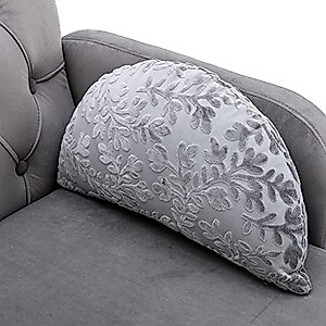 NALLBEIRRAA 56" Accent Sofa, Mid Century Modern Velvet Fabric Couch with 2 Pillow, Velvet Sofa, Loveseat Sofa, Recliner Couch with Gold Metal Feet for Living Room, Bedroom (Grey)