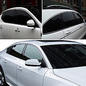Window Film Privacy Film, Window Tint Film, 1%-50% VLT Car Window Film, Sun Blocking Anti UV Heat Control Explosion-Proof Glass Film, 20x118/236 Inch Blackout Window Film(25% VLT，20x118inch)