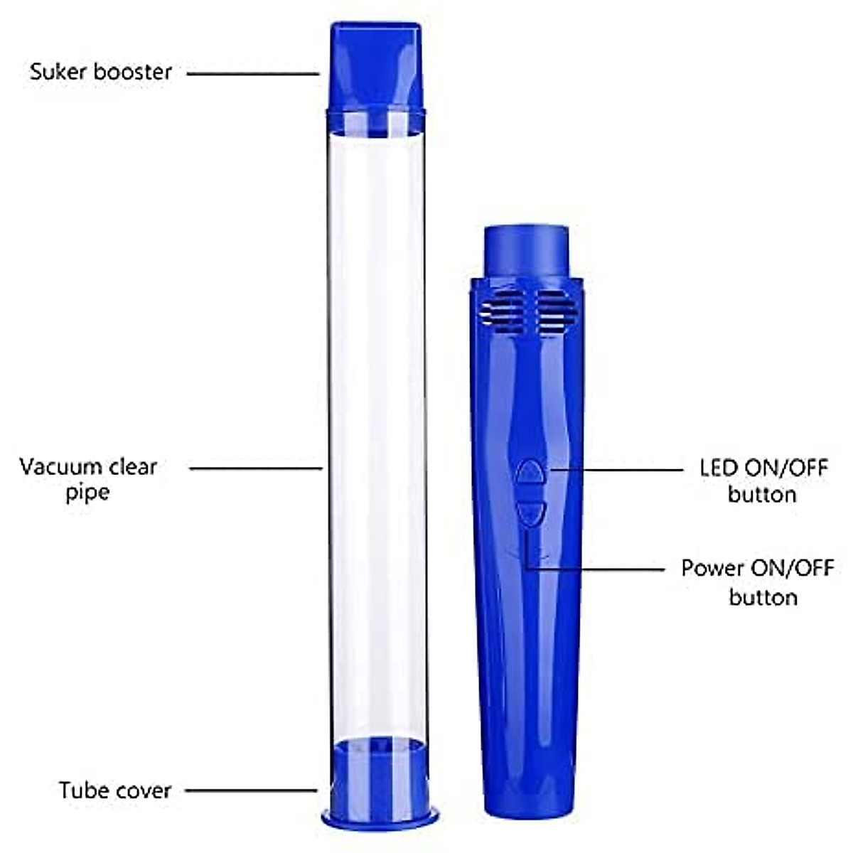 Vacuum Bug Catcher, Spider and Insect Traps Catcher with USB Rechargeable Bug Pest Control,Insects and Handheld Bug Catcher with LED Flashlight for Stink Bug,Beetle,Pest Suction Trap
