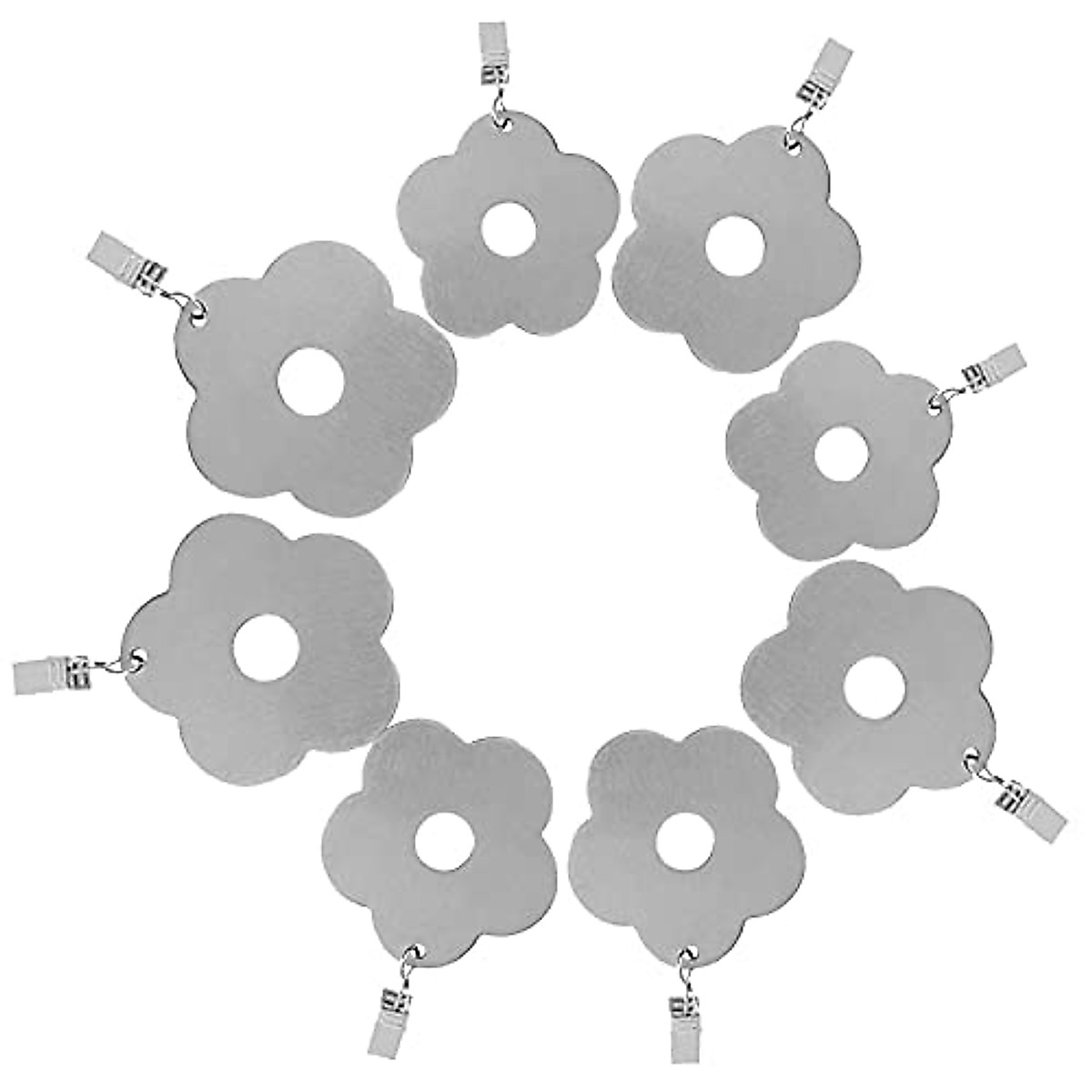 HY&GH Tablecloth Weights HeavyTablecloth Clips 8PACK Flag Weights Picnic Tablecloth Curtain Weights Camping Outdoor Curtain Weights (Flower)