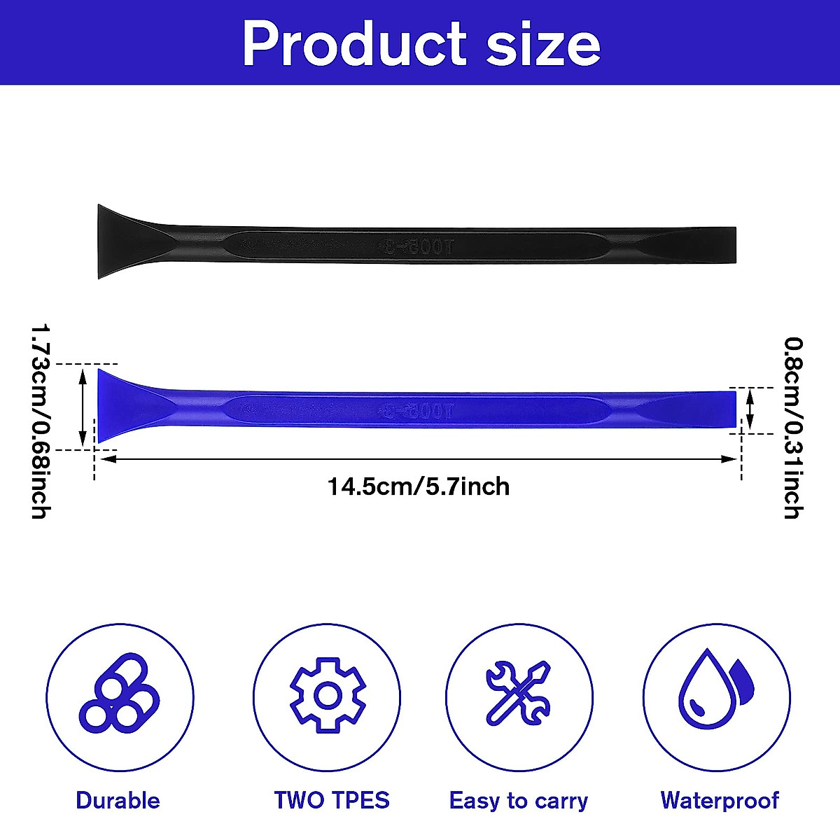 Grevosea 10 Pieces Plastic Scraper Tool, Lottery Ticket Scratcher Tool Carbon Fiber Multi-purpose Scraper Non-scratch Cleaning Tool for Tight Spaces Crevices Stickers Labels Oil Stains Food Dirt