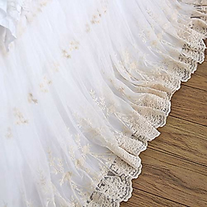 Brandream 4-Piece Pink Rose Floral Patchwork Quilts Cotton Queen Size Quilted Comforter Set Rustic Country Bedspread Set