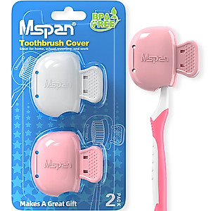 Mspan Electric Toothbrush Head Cover: Toothbrush Cap Travel Protector Plastic Brush Pod - 6 Packs