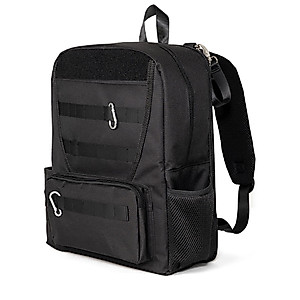 JumpOff Jo - Wingman Diaper Backpack for Men - Military Style 8-Pocket Baby Diaper Bag for Dads with MOLLE/PALS Compatibility, Built-in Changing Pad, and 17" Laptop Sleeve