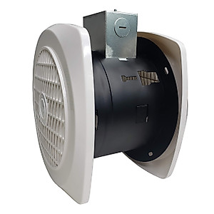 BV Ventilation Exhaust Fan for Home 90 CFM - Wall Fan 4.0 Sones Quiet & Efficient Room-to-Room Airflow, up to 85 sq ft | 6" Diameter | Customizable Vent Fan - Removes Heat, Odors, Smoke & Humidity