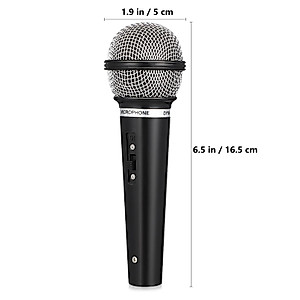 Zerodeko 1PC Plastic Microphone Model, Kids Microphone Pretend Microphone Toy, Fake Microphone Prop for Birthday Party Favors Pretend Play or Performance Costume Prop